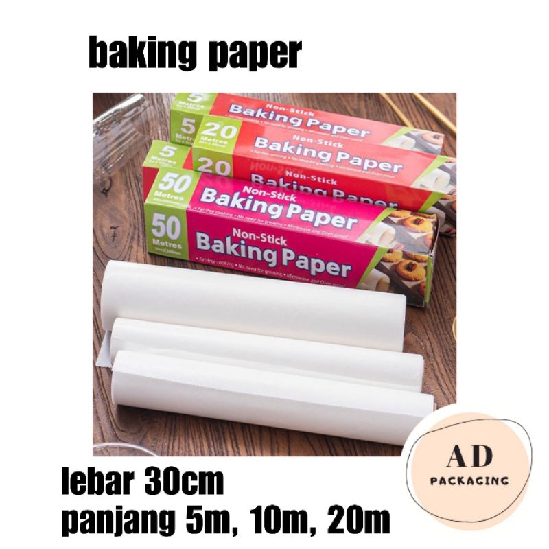 Jual baking paper non stick/ kertas roti/ parchments paper | Shopee ...