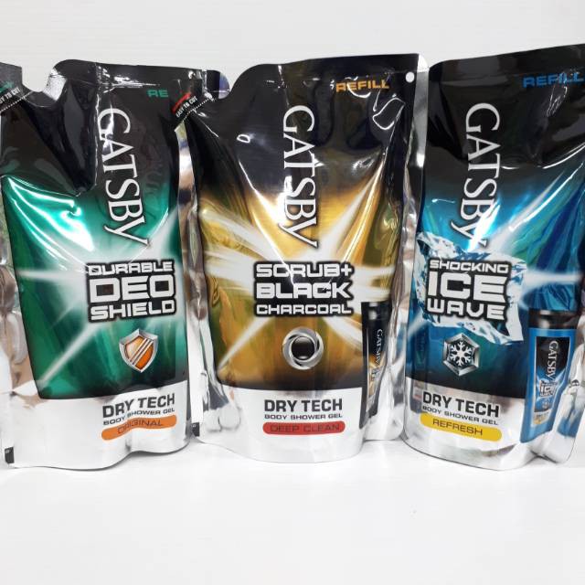 Jual GATSBY SHOWER GEL REFILL 450ML Sabun Mandi Cair Pria 3 Varian ...