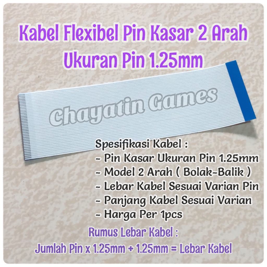 Jual Kabel Flexibel Pin Lebih Kasar 2 Arah Panjang Sesuai Pilihan ...