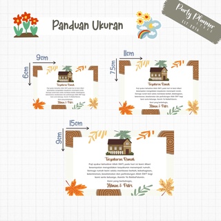 Jual Kartu / stiker syukuran rumah / custom stiker atau kartu ...