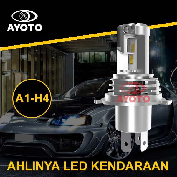 Jual Lampu LED Mobil AYOTO A1-H4 Original (1SET) | Shopee Indonesia