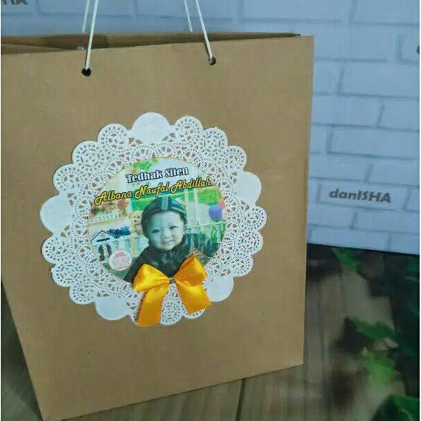 Jual paper bag custom / paper bag hias foto / paper bag design ucapan ...