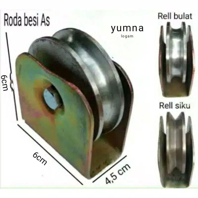 Jual RODA PAGAR super 6cm roda gerbang ornamen aksesoris asesoris pagar ...
