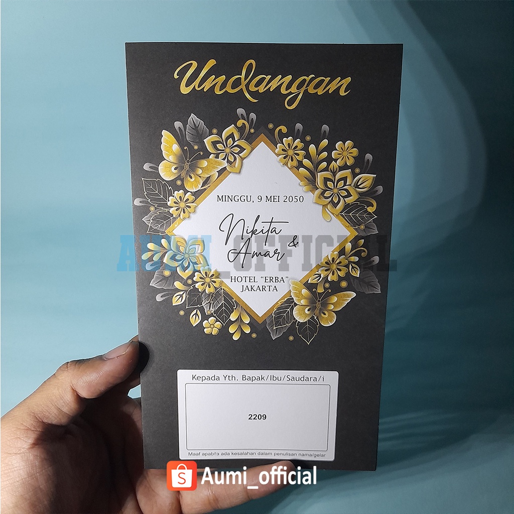 Jual Blangko Undangan Erba 2209 Undangan pernikahan Bisa dicetak ...