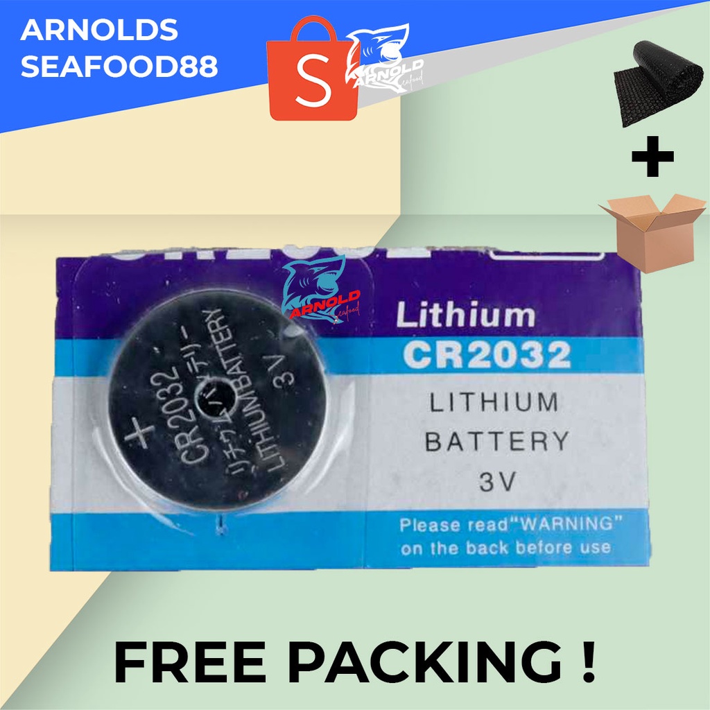 Jual Baterai Battery Batere Kancing Button Tipe Lithium CR2032 - 3V | Shopee Indonesia