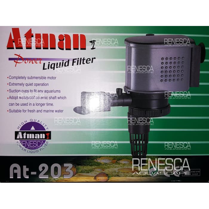 Jual Atman Power Head Liquid Filter AT-203 AT203 38 Watt 2000 Liter ...