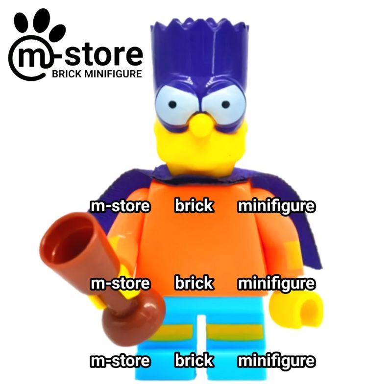 Jual brick bart simpson bartman batman simpson mini toy figure | Shopee ...