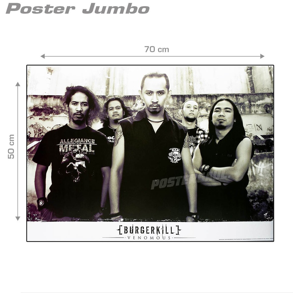 Jual [COD] Poster Jumbo BURGERKILL: VENOMOUS #RJ73 - ukuran 49 x 69 cm ...