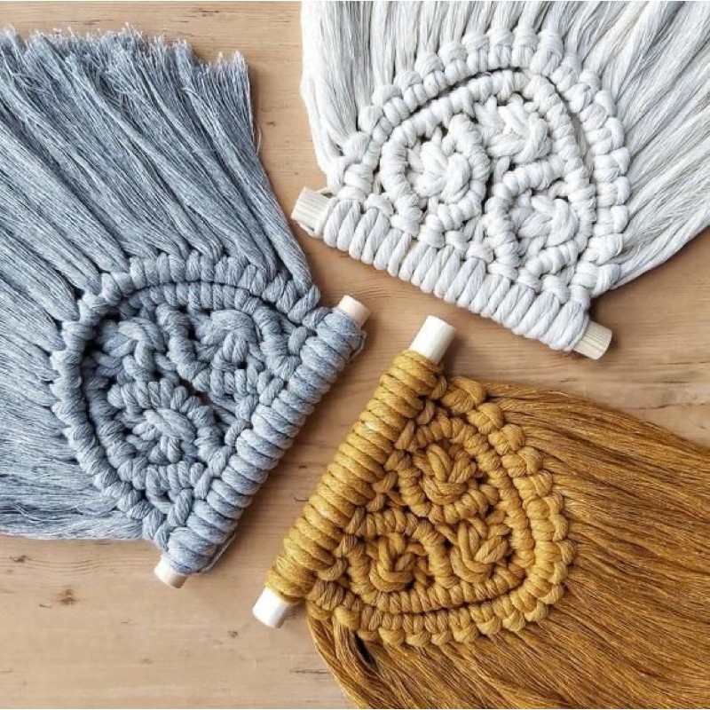 Jual Macrame mini wallhanging souvenir nikah ulang tahun | Shopee Indonesia