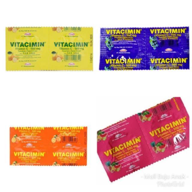 Jual Vitacimin Vitamin C Orange 10strip or 20tablet | Shopee Indonesia