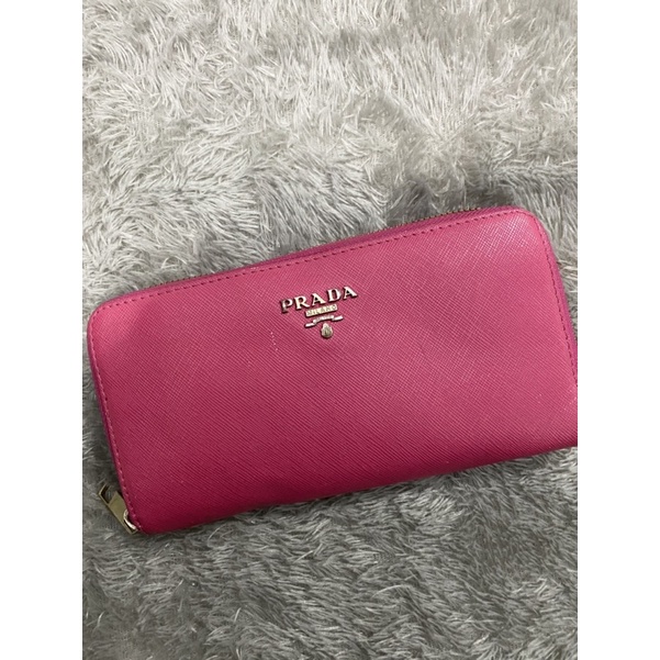 Jual Dompet Prada Pink Fanta Preloved | Shopee Indonesia