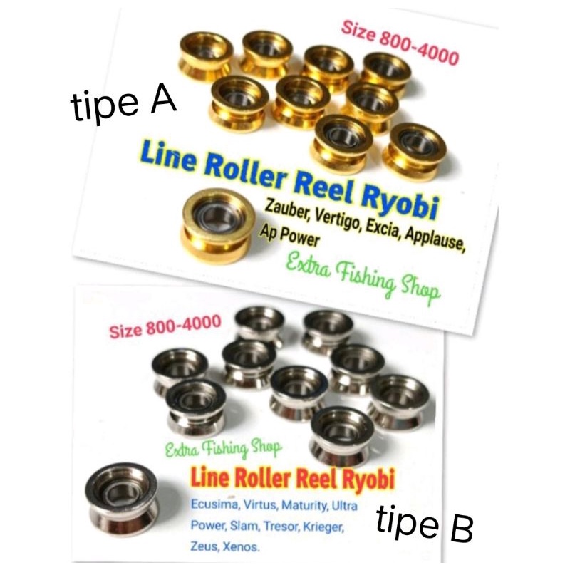 Jual LINE ROLLER & BEARING REEL RYOBI CHROME STAINLESS HARGA SATUAN ...