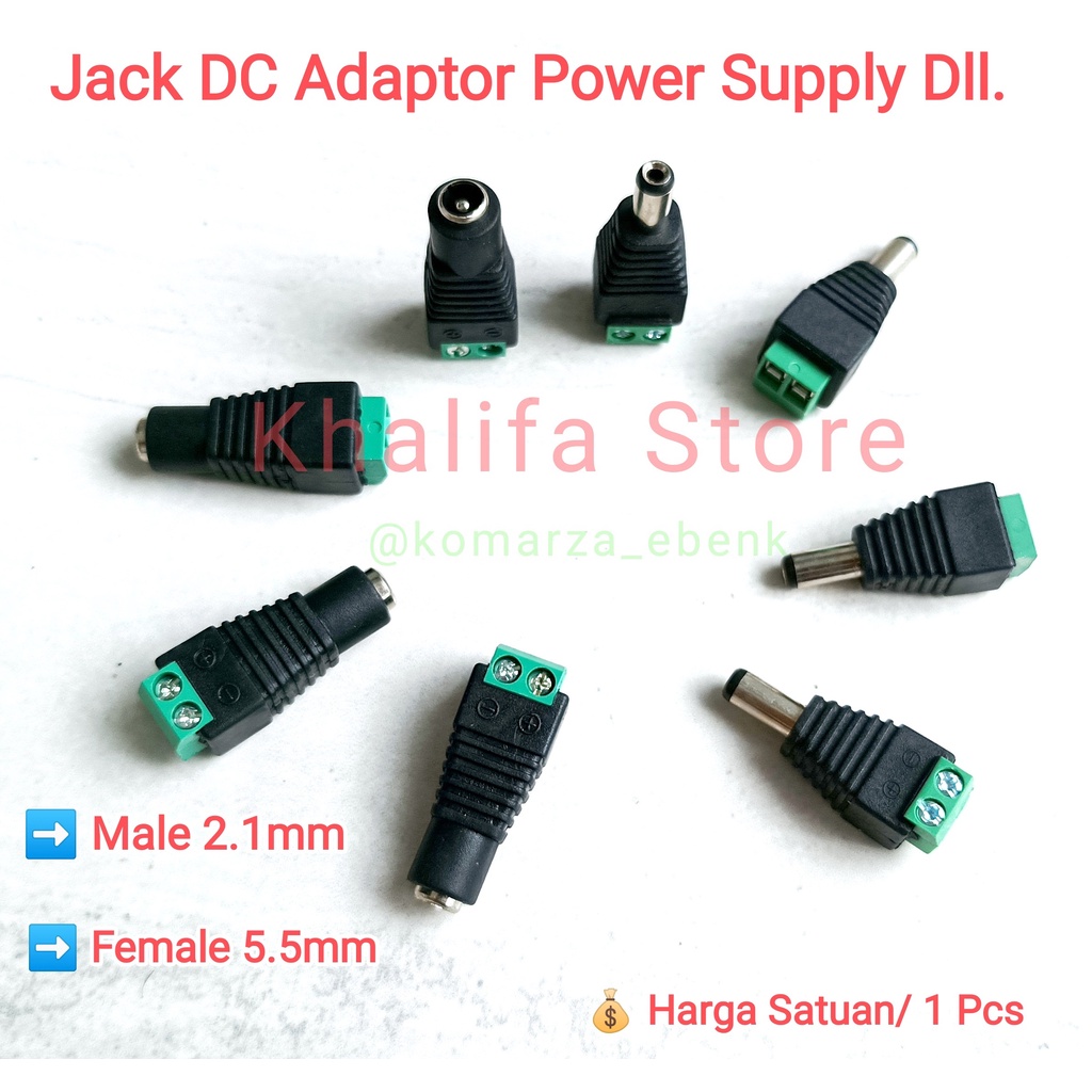 Jual Jack Jek Colokan Socket Soket Adapter Konektor Connector Converter ...