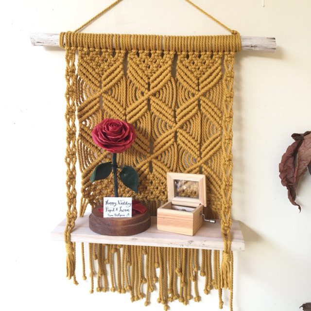 Jual Macrame Shelf Hanging (Macrame Ambalan) | Shopee Indonesia
