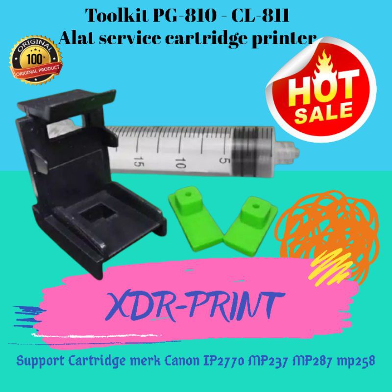 Jual Alat penyedot tinta Tool kit cartridge PG-810 CL-811 Alat service ...