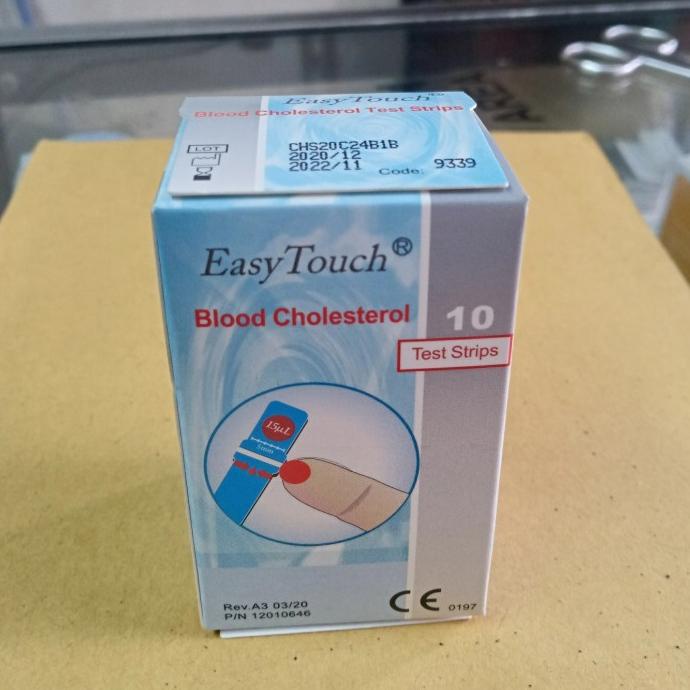 Jual Strip Easy Touch Kolesterol Isi 10 Strip / Stik Cek Kolesterol ...