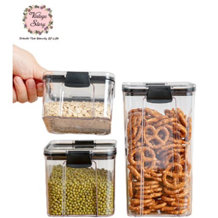Jual Kotak Makan Toples Kedap Udara Penyimpanan Sayur Buah Tepung Snack ...