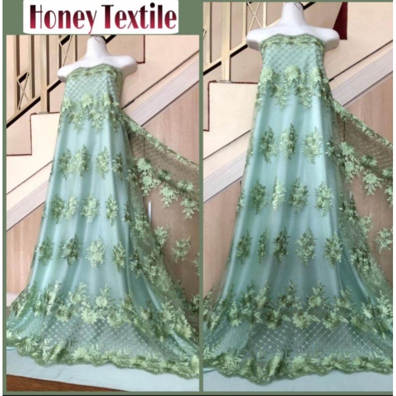 Jual Kain Tile/Tulle Bordir Glitter, kain tile brokat, Tile polos, tile ...