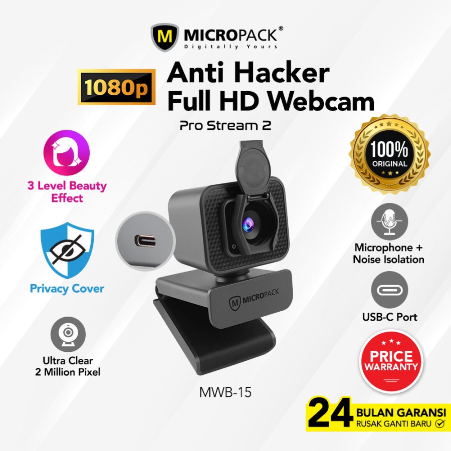 Jual Micropack MWB-15 HD 1080p WebCam Windows, Mac OS & Chrome - Not ...