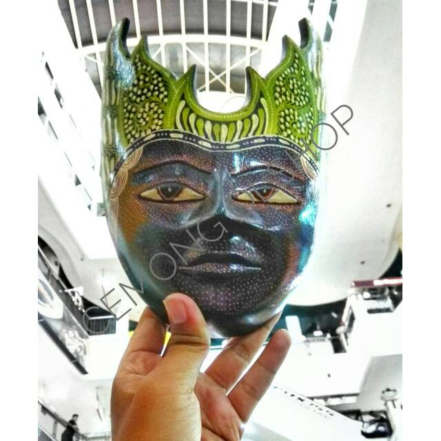Jual TOPENG KAYU LUKIS BATIK | Shopee Indonesia