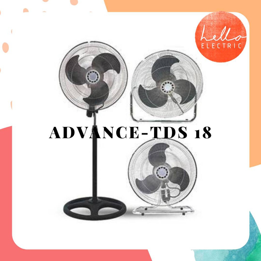 Jual KIPAS ANGIN ADVANCE TDS 18 FAN 3 IN 1 BERDIRI / TEMBOK / LANTAI ...