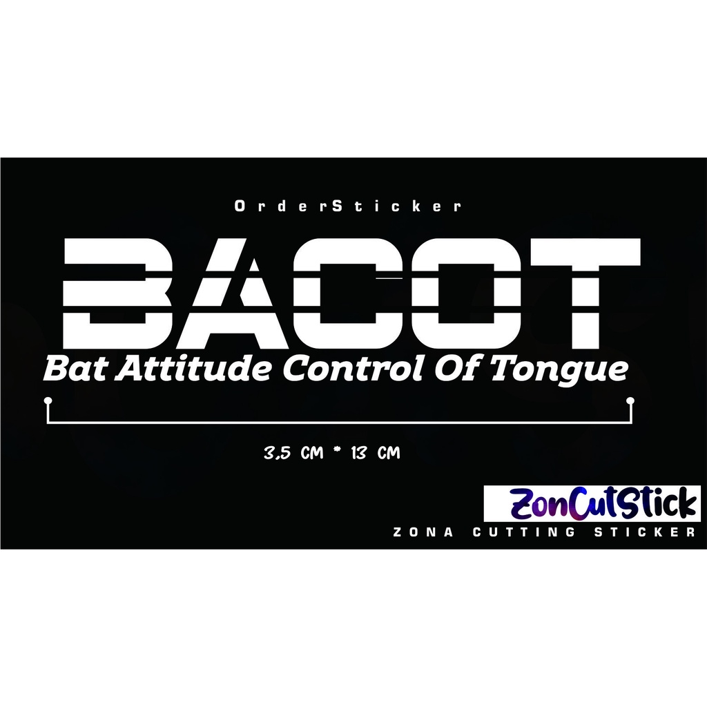 Jual STICKER BACOT BAHAN CERAH | Shopee Indonesia