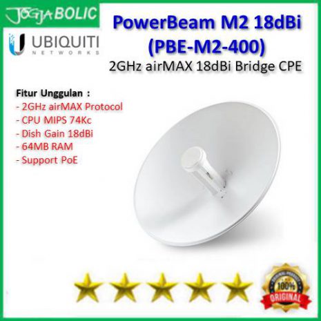 Jual Ubiquiti PowerBeam M2 18dBi (PBE-M2-400) | Shopee Indonesia