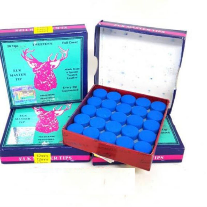 Jual Master Tip 10mm, 12mm, 13mm / Box - Ujung Stik Billiard 50 Pcs ...