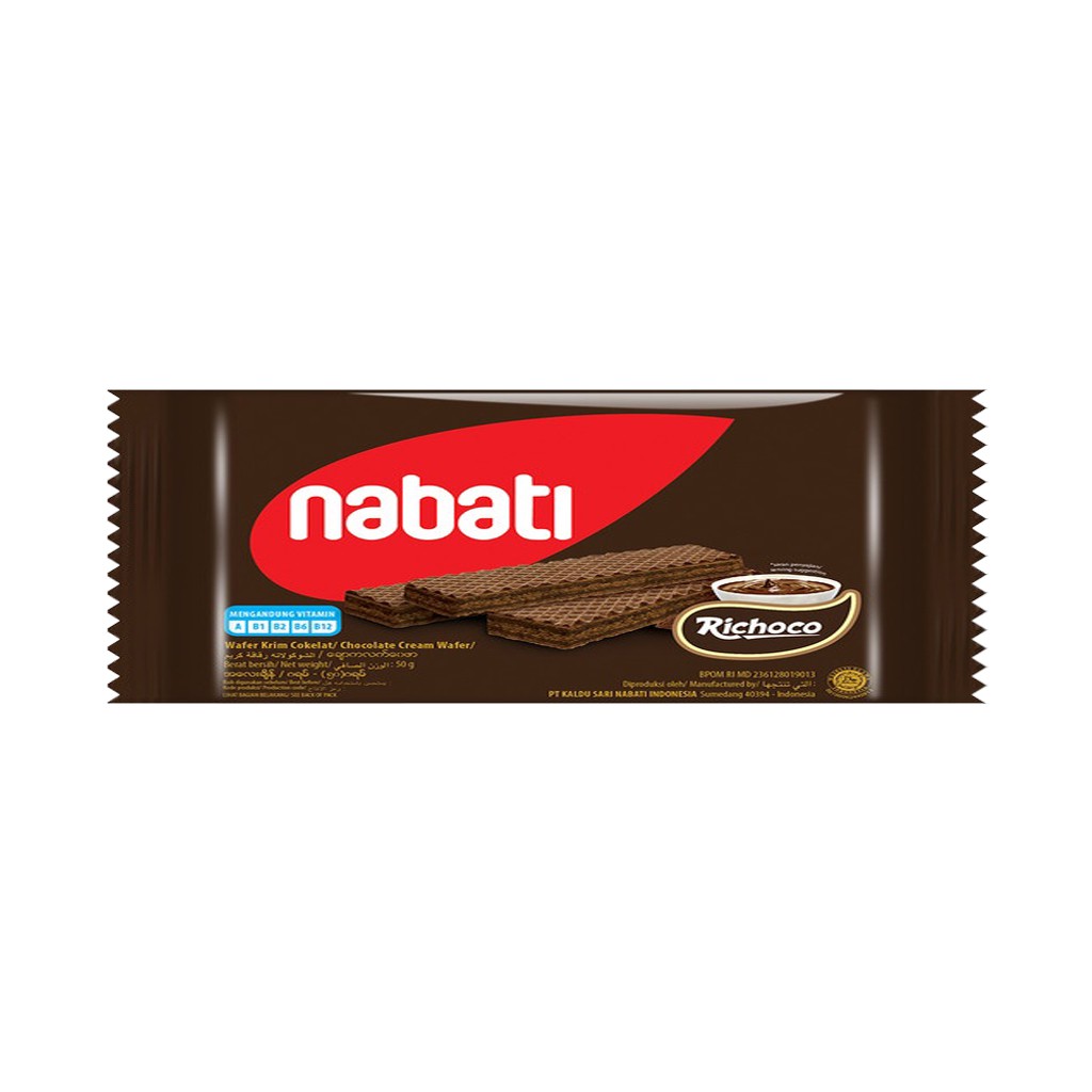 Jual Richoco Nabati Wafer Cokelat | Pack | Shopee Indonesia