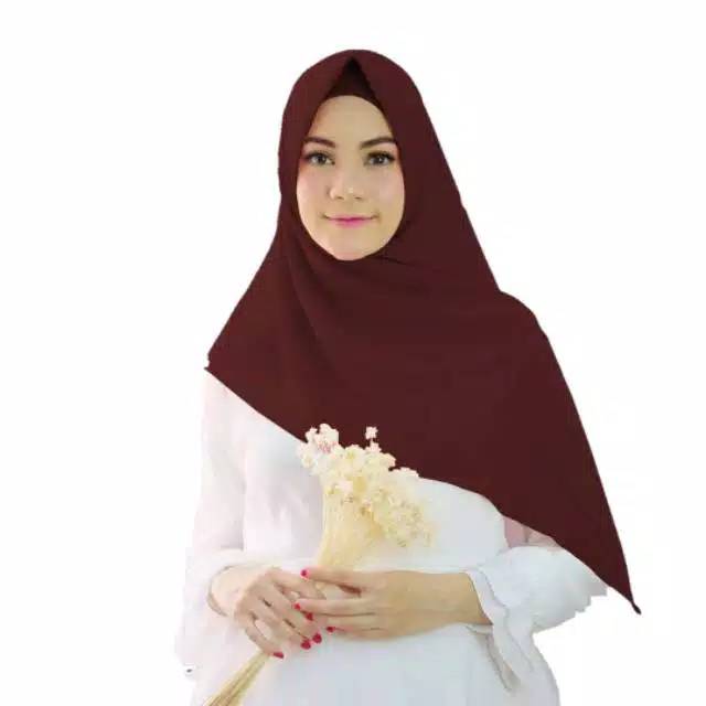 Jual Hijab instan model segitiga (kerudung simple) | Shopee Indonesia