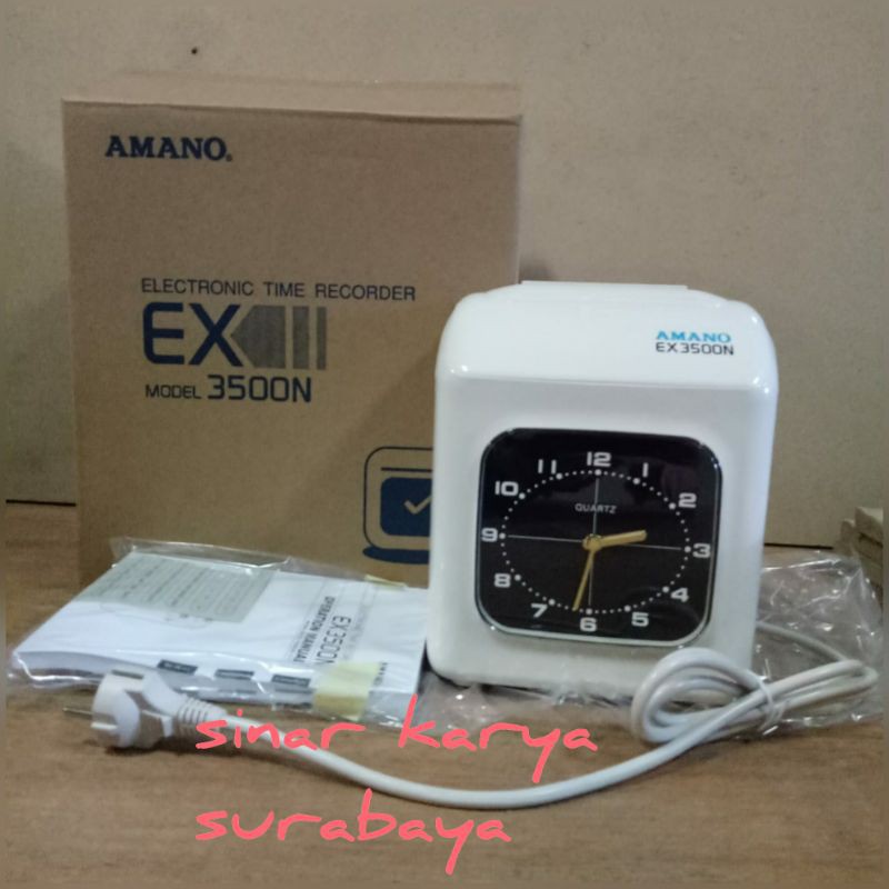 Jual AMANO EX3500N mesin absensi karyawan pakai kartu | Shopee Indonesia