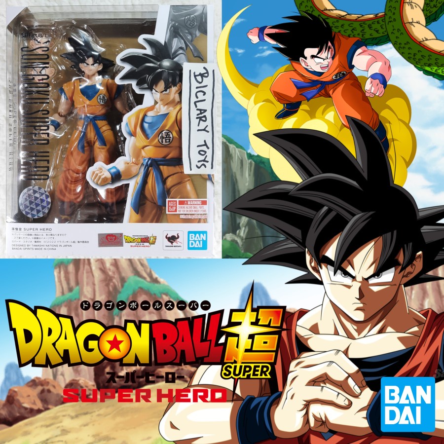 Jual SHF Son Goku Songoku Normal Saiyan Super Hero Superhero Dragon ...