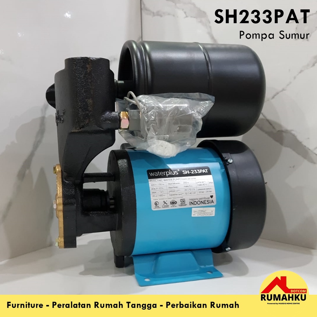Jual POMPA SUMUR DANGKAL OTOMATIS - POMPA AIR - SH233PAT - WATERPLUS ...