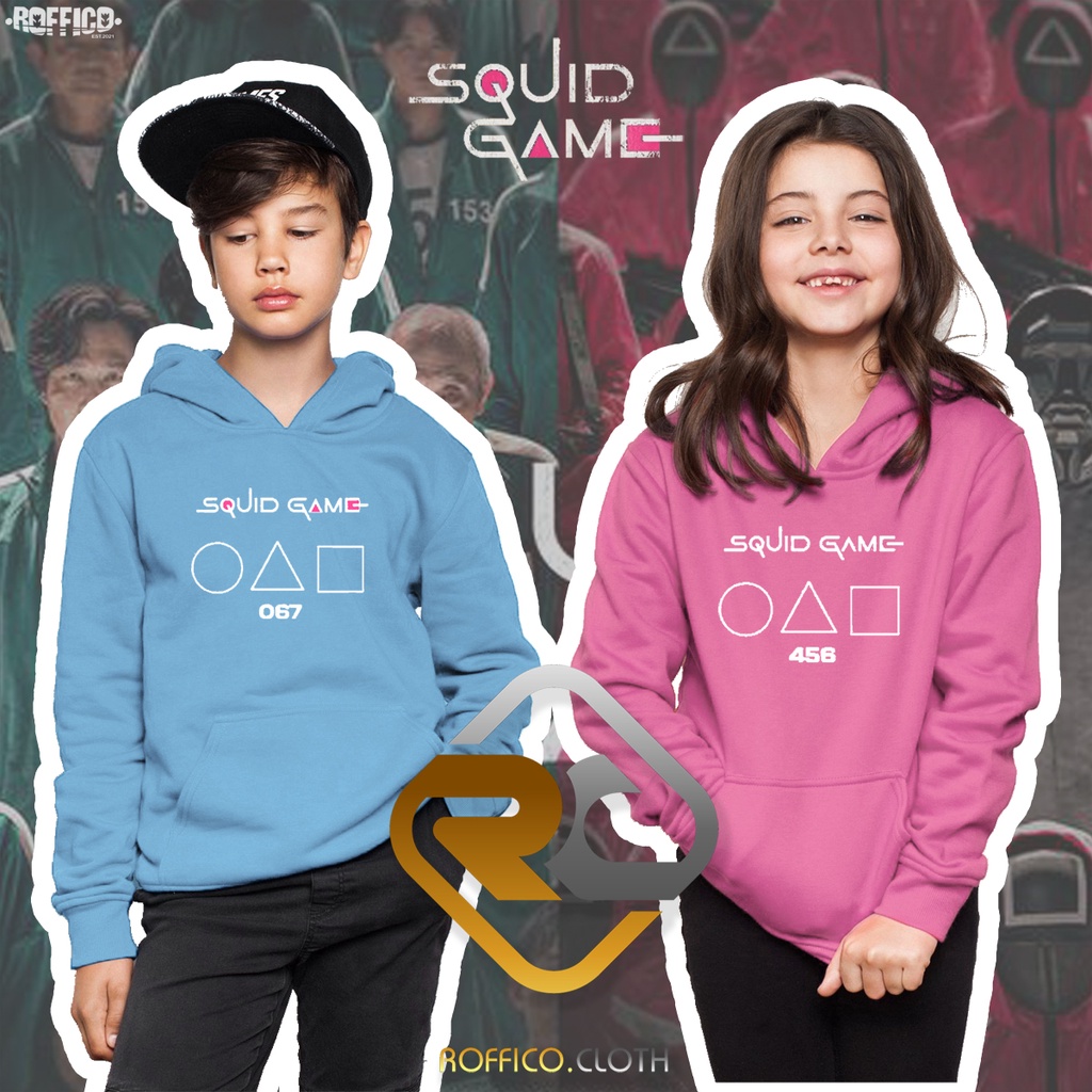 Jual Sweater Hoodie anak Netflix Squid Game Uniform 067 456 Bisa ...
