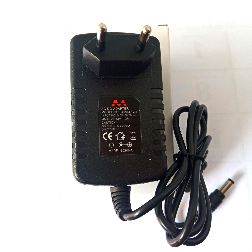 Jual Adaptor 12V 2A Murni Merk M 12 Volt 2 Amper Pompa DC DVR LED CCTV ...