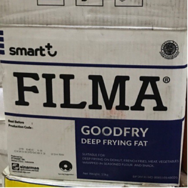 Jual Minyak Goreng Filma Beku dan Padat - Good Fry Deep Frying Fat 15kg ...