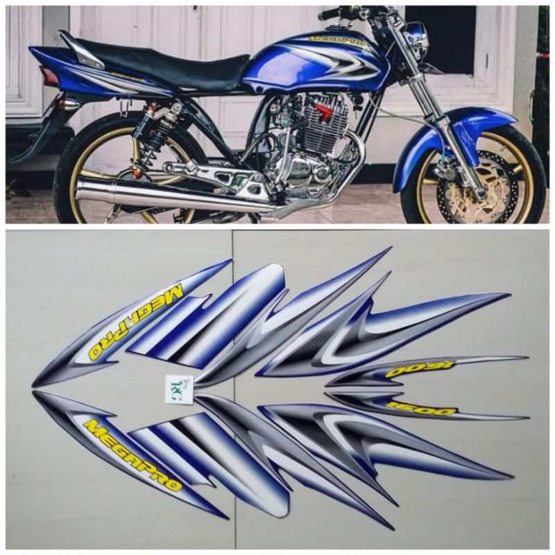 Jual STICKER STRIPING LIS BODY HONDA MEGAPRO MEGA PRO HIU MP HIU 2004 ...