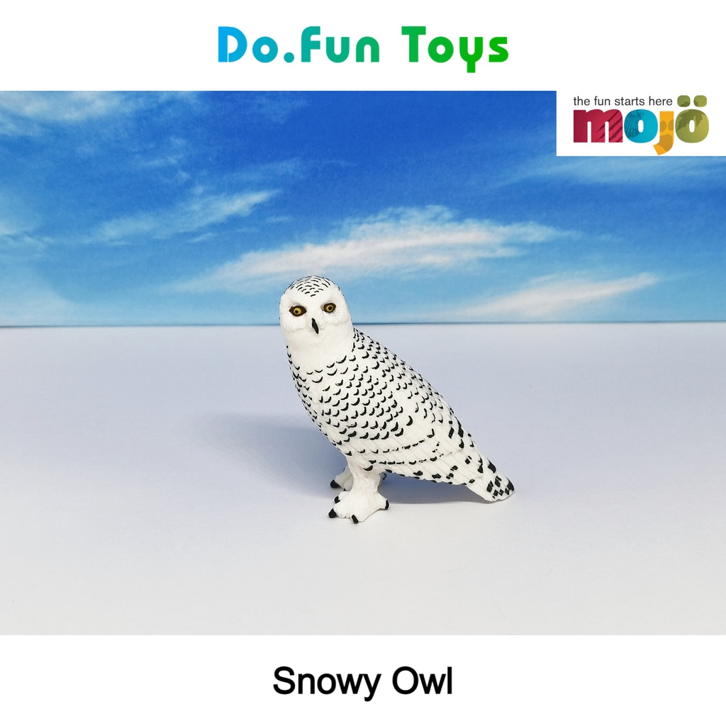 Jual MOJO Animal Figurine | SNOWY OWL / Mainan Miniatur Binatang Burung ...
