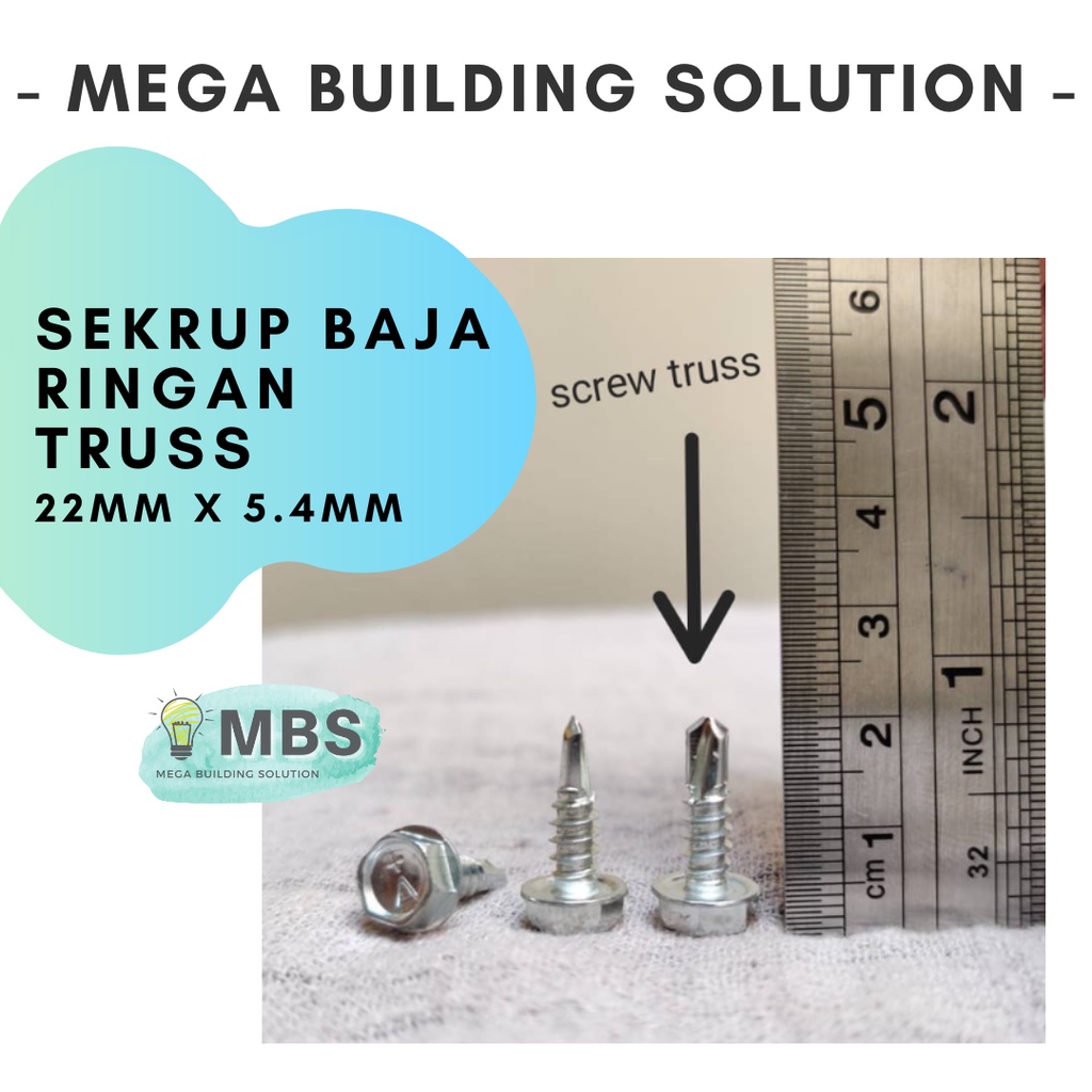 Jual Skrup /Sekrup /Baut Baja Ringan C Truss dan Batten 2cm - Satuan ...