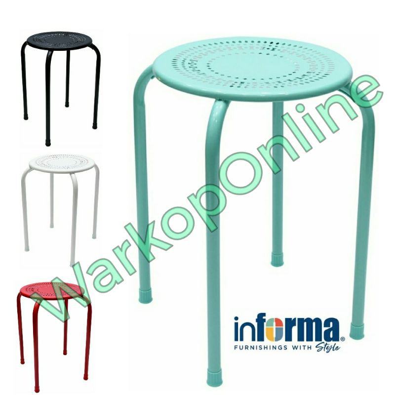 Jual Informa Stool Busa Neo Lounge Bangku Kursi besi Busa cafe bar ...