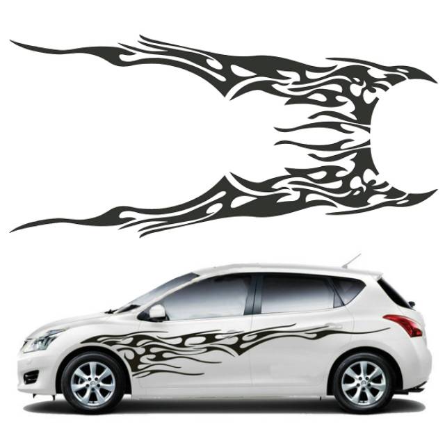 Jual Stiker mobil tribal api stiker mobil ayla agya sedan calya avanza ...