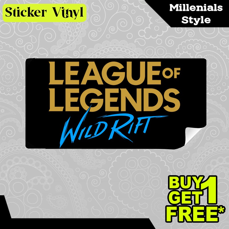 Jual Stiker Sticker League of Legends Wild Rift Game MOBA Mobile dan ...