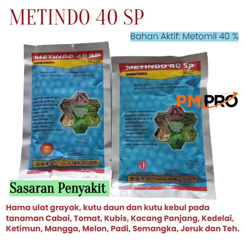 Jual Insektisida Metindo 40 SP 100 gram Bahan Aktif Metomil 40 % Obat ...
