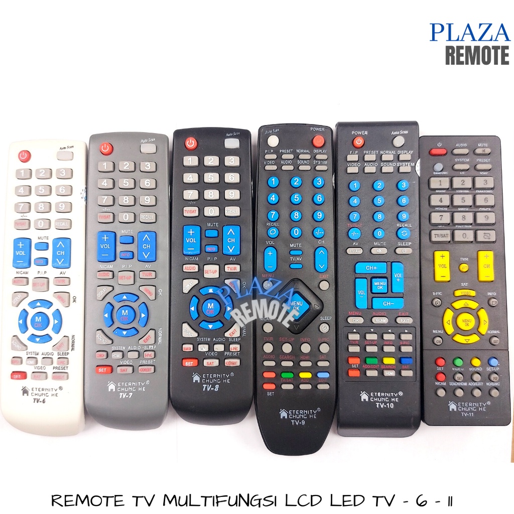 Jual Remote MULTI TV LED LCD CHINA LG FUJITEC TCL PHILIPS POLYTRON DLL ...