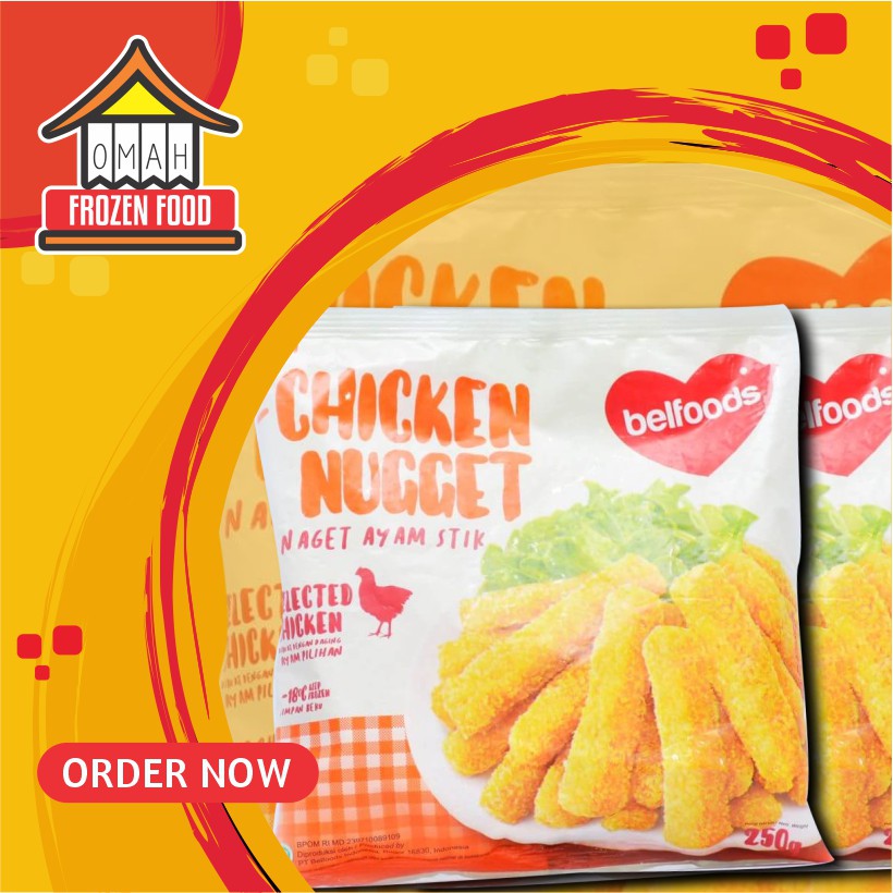 Jual Belfoods Chicken Nugget Naget Ayam Favorit Stik 500gr | Shopee ...