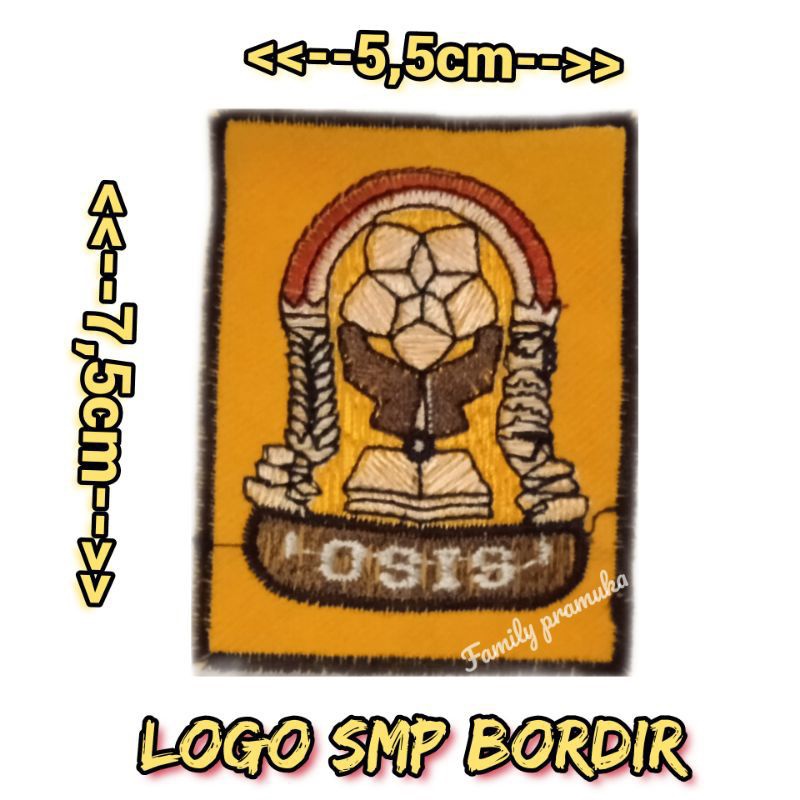 Jual Logo OSIS SMP - Badge SMP - Logo Bordir - ecer grosir!!! | Shopee ...