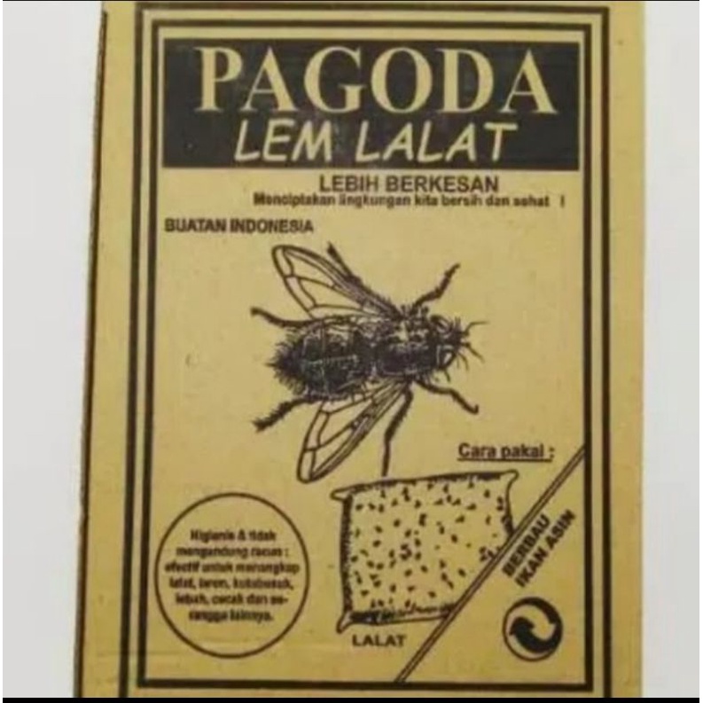 Jual lem lalat pagoda bau umpan ( harga per lembar) | Shopee Indonesia