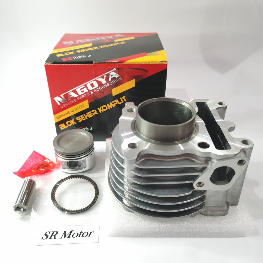 Jual cylinder paket block blok boring seher piston kit mio soul smile sporty lama karbu old 2008 ...