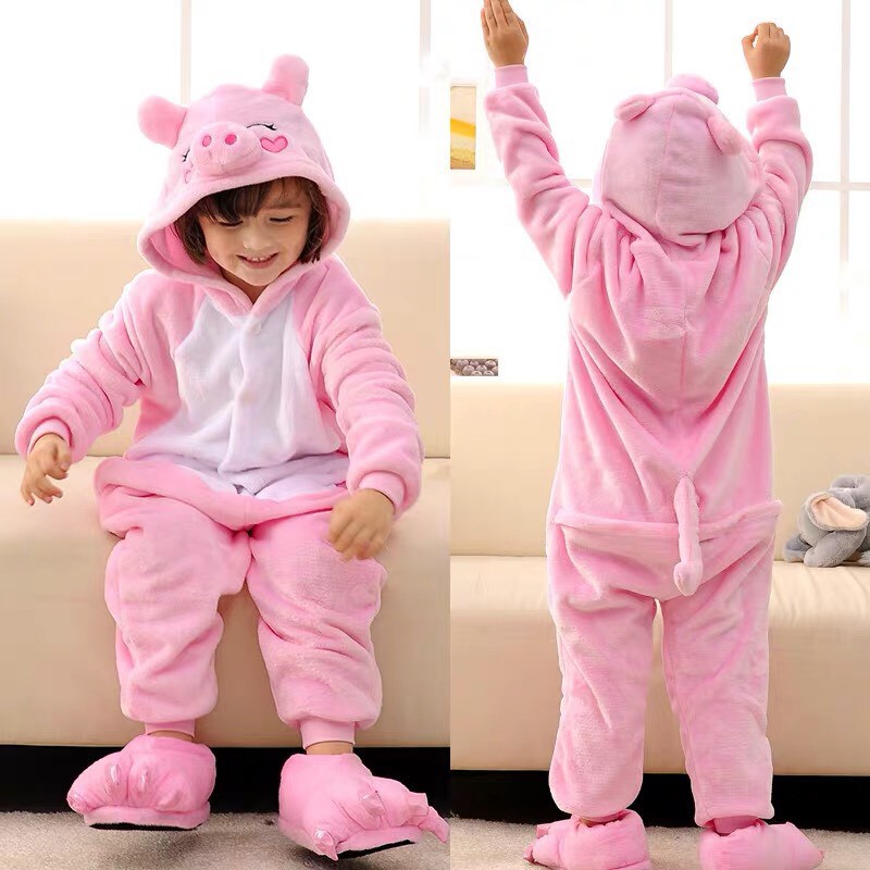 Jual KOSTUM ONESIE PIG BABI PIGGY ANAK PIYAMA COSPLAY PESTA | Shopee ...