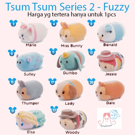 Jual b40b11n Zuru Disney Tsum Tsum Squishies Series 2 Fuzzy / Squishy ...